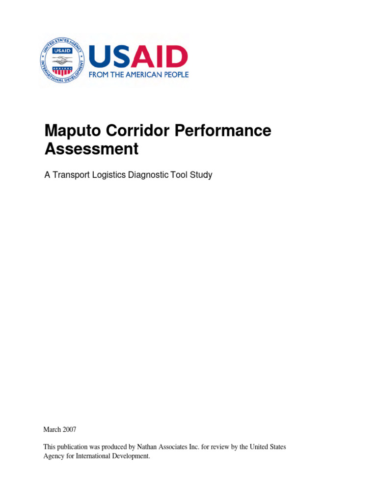 Maputo Corridor Performance Assessment | PDF