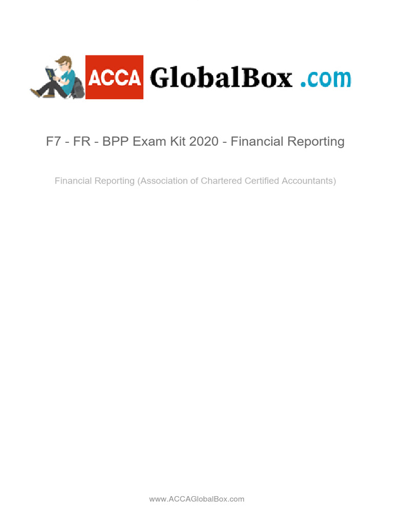 2020 - F7 - Financial Reporting - Exam Kit | Download Free PDF ...