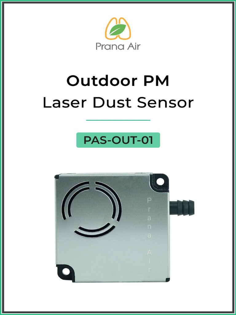 Prana Air Pas Out 1 Outdoor PM Sensor Datasheet | PDF