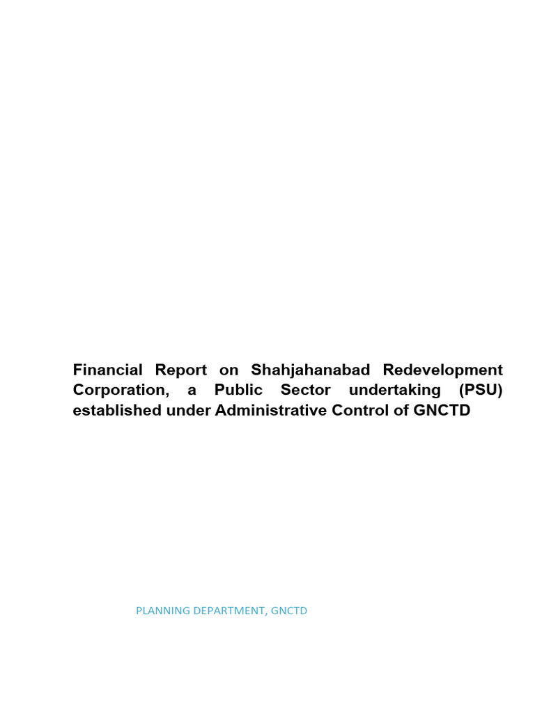 Draft Report Of Srdc Pdf