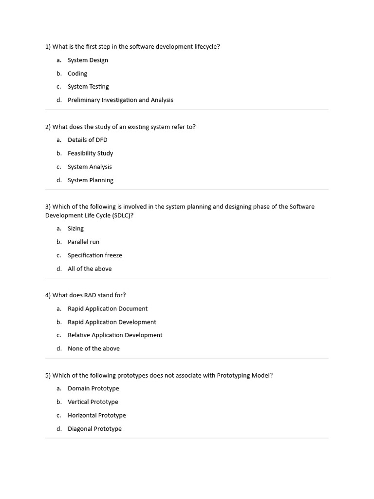 MCQ SEPM | PDF | Computers