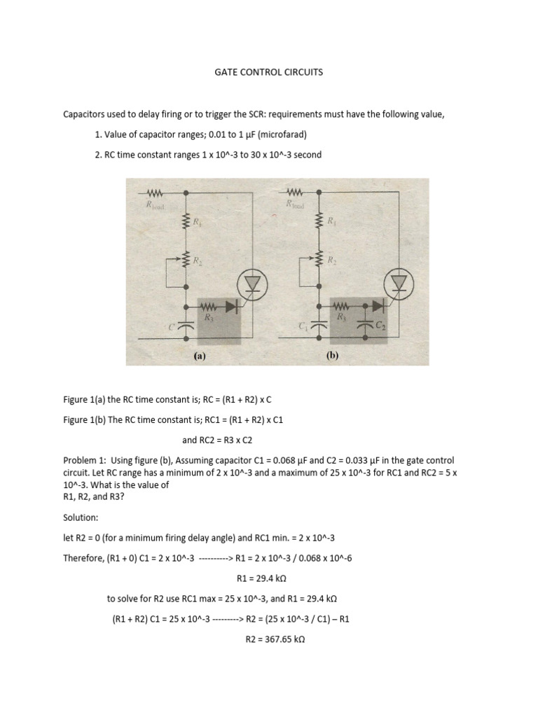 SCR Sample Problem - Rev | PDF | Electronic Engineering | Electricity