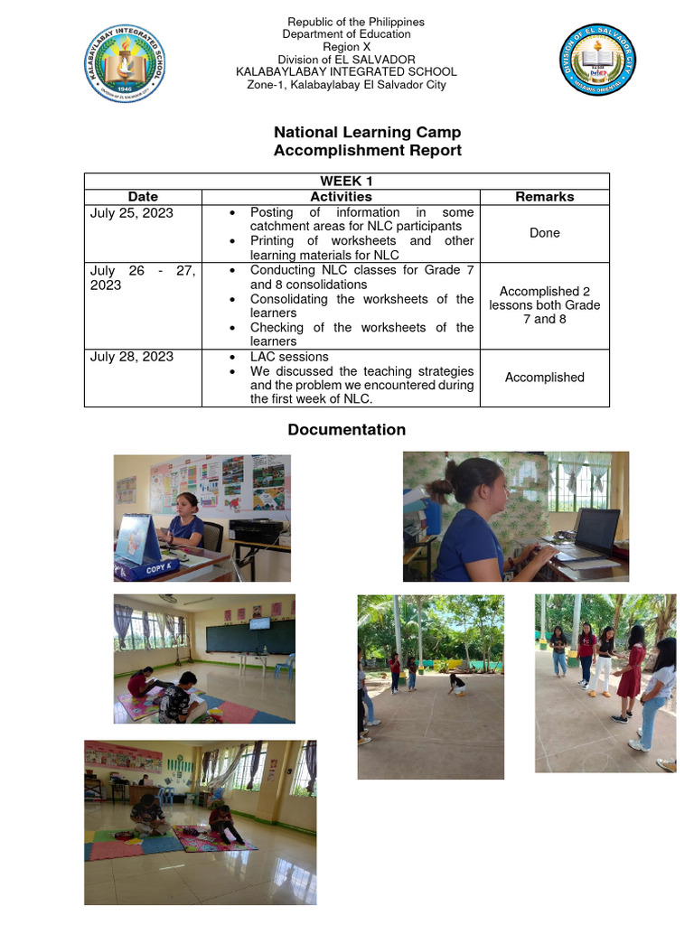 NLC Accomplisment | PDF