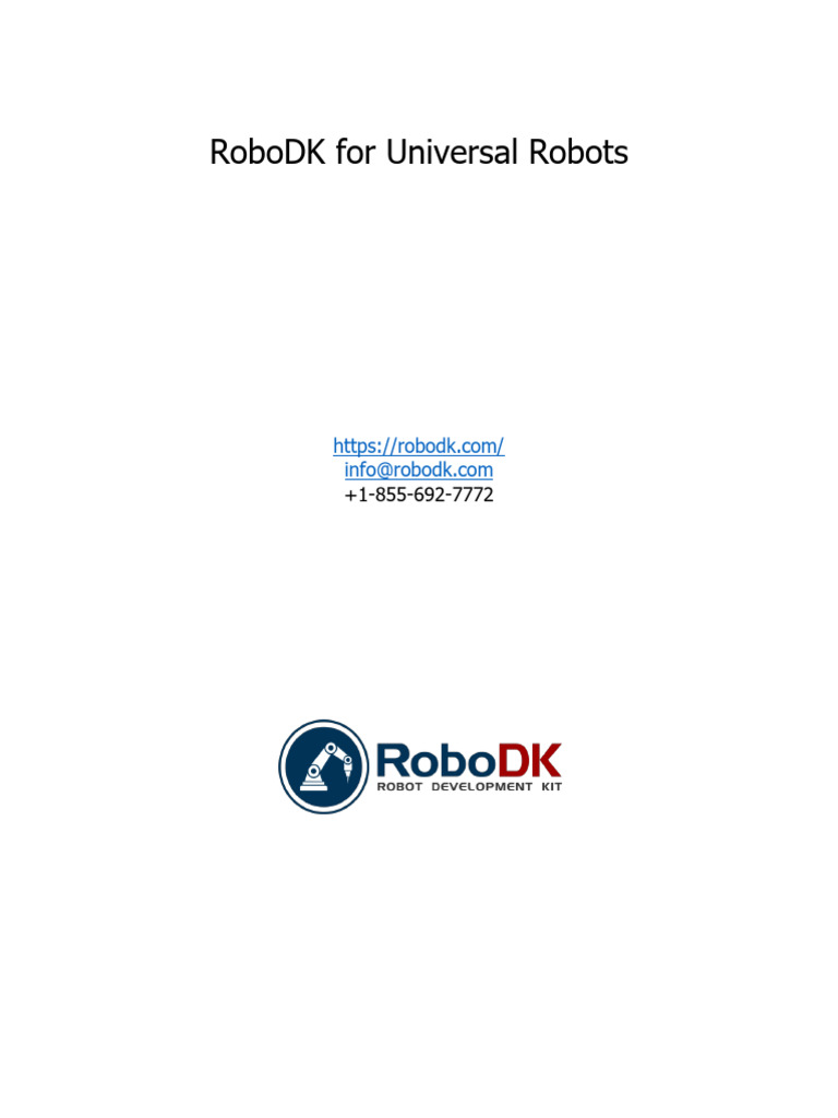 RoboDK Doc en Robots Universal Robots | PDF