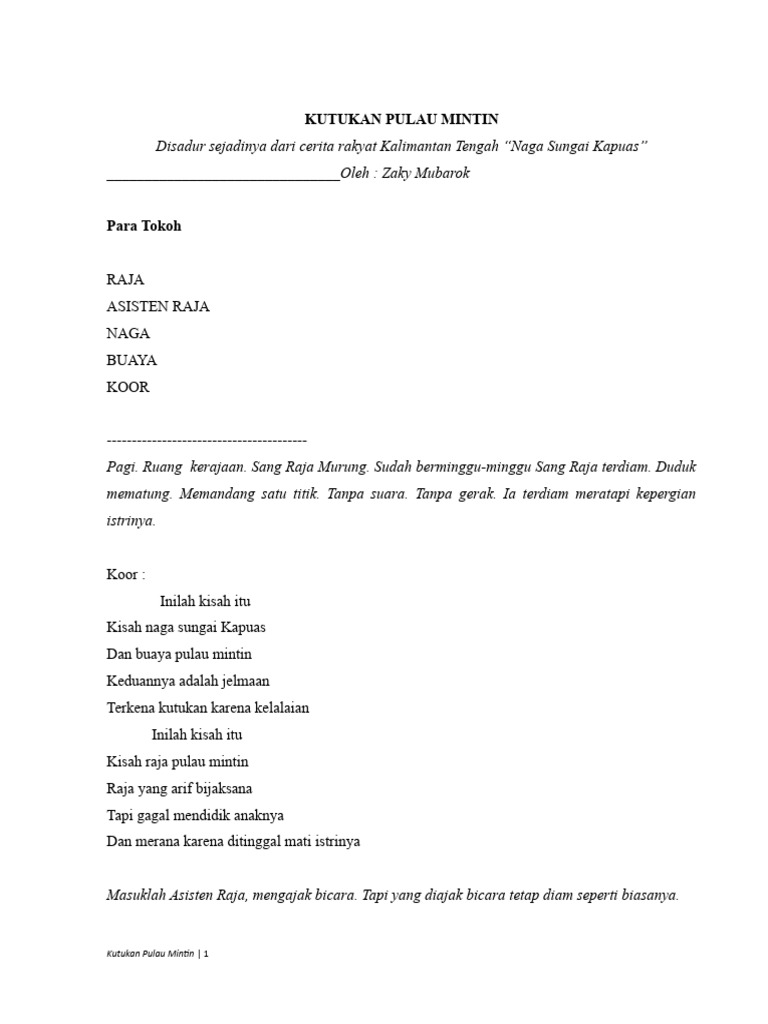 Kutukan Pulau Mintin | PDF