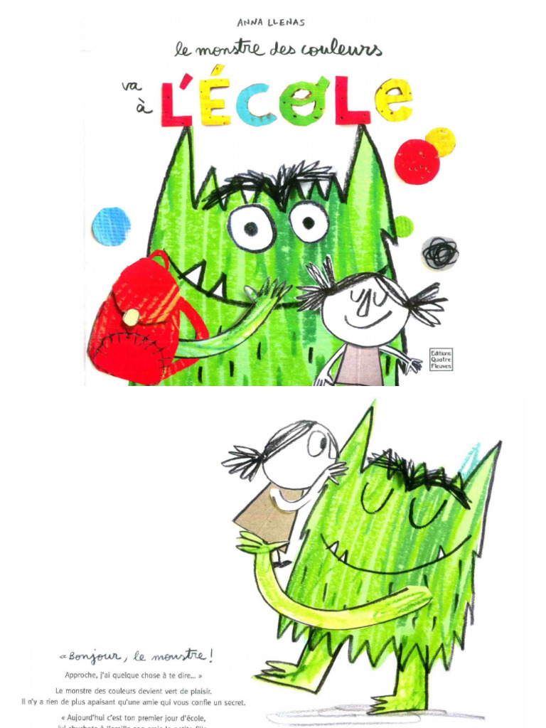 Le Monstre Des Couleurs Va À L'école | PDF