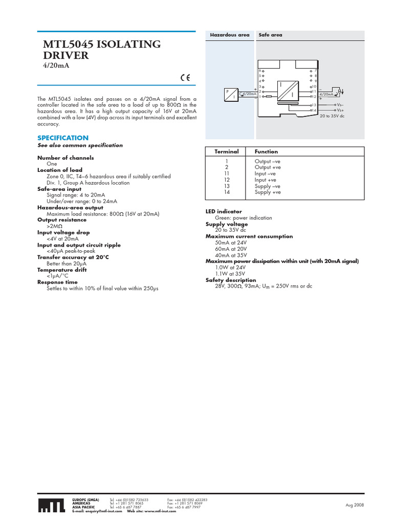MTL5045 | PDF | Electrical Components | Manufactured Goods