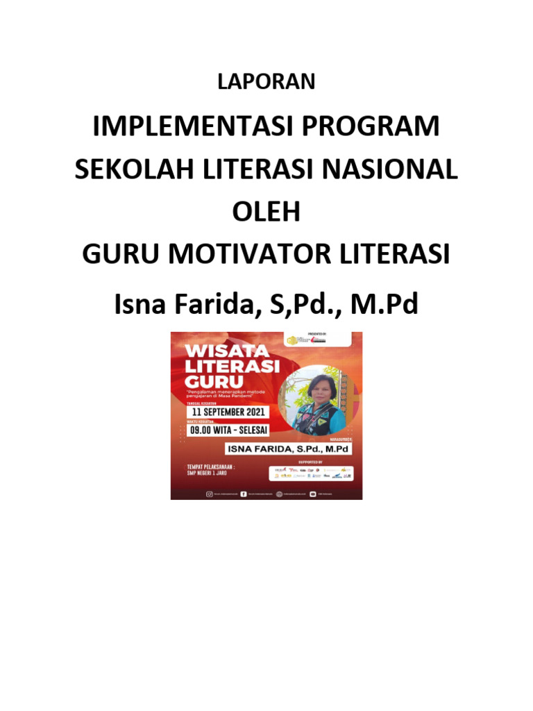 Laporan Implementasi GML Isna Farida SMPN 1 Jaro | PDF