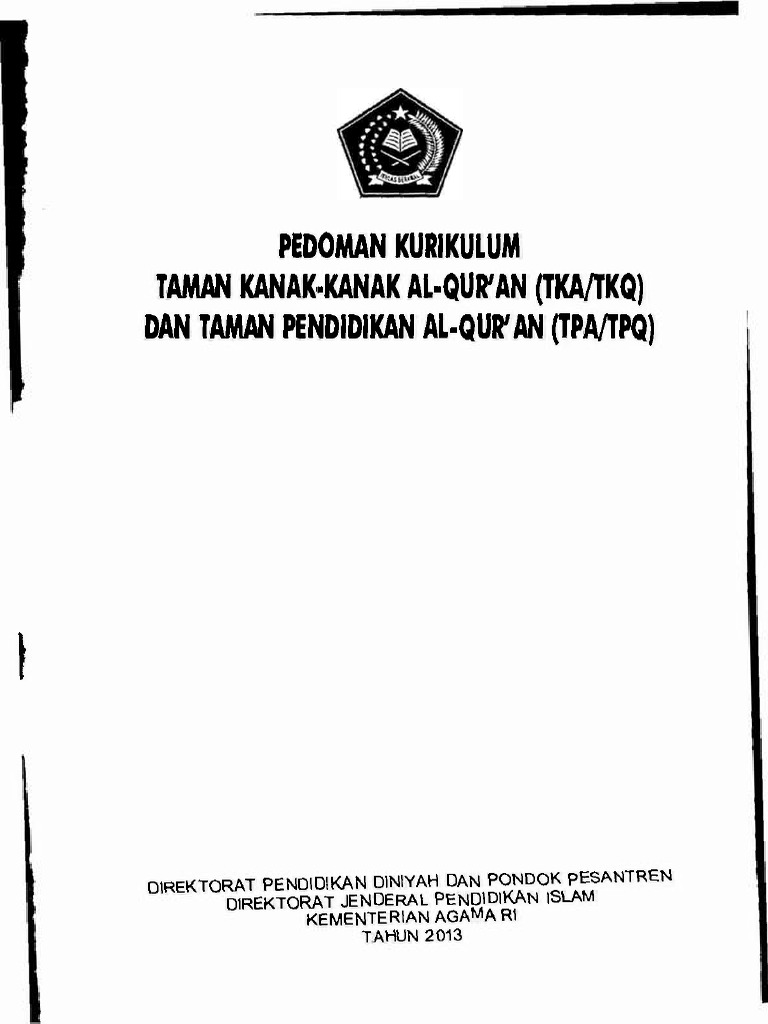 Pedoman Kurikulum TKA TKQ Dan TPA TPQ | PDF