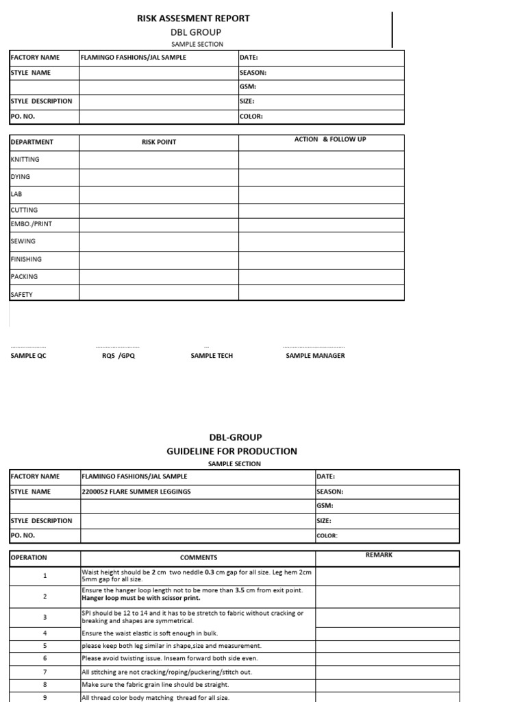 Risk Assessment | PDF | Yarn | Crafts