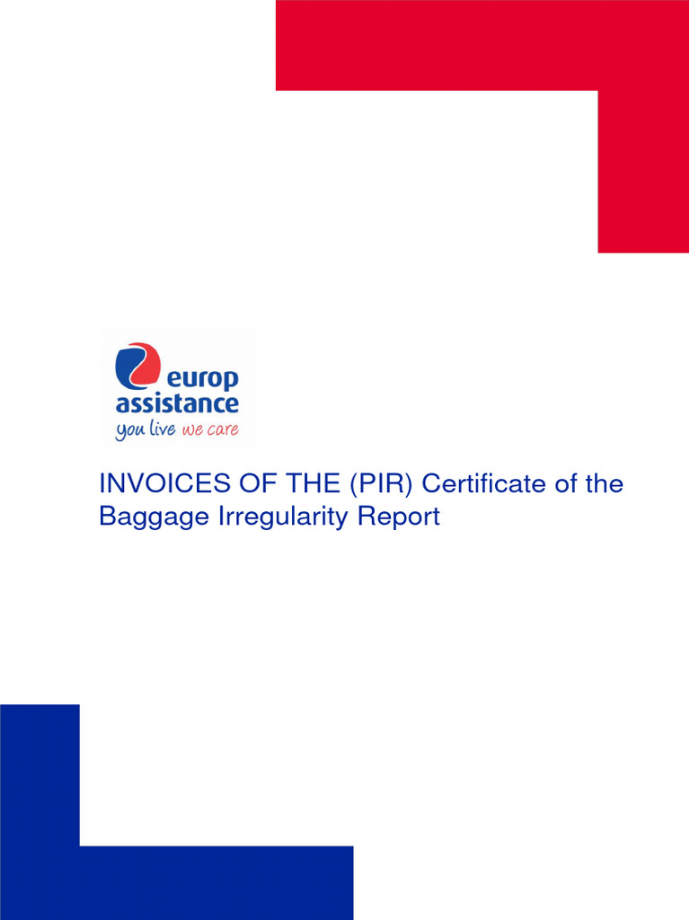 INDEX Baggage Irregularity Report 1pdf PDF