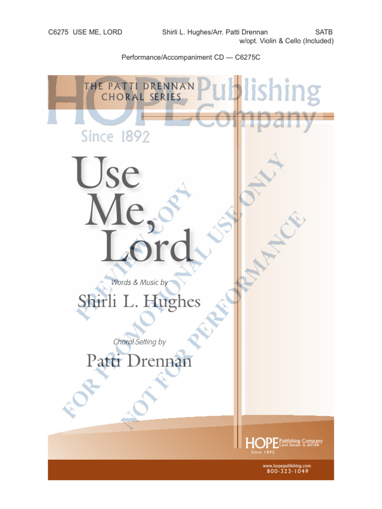 Use Me, Lord | PDF