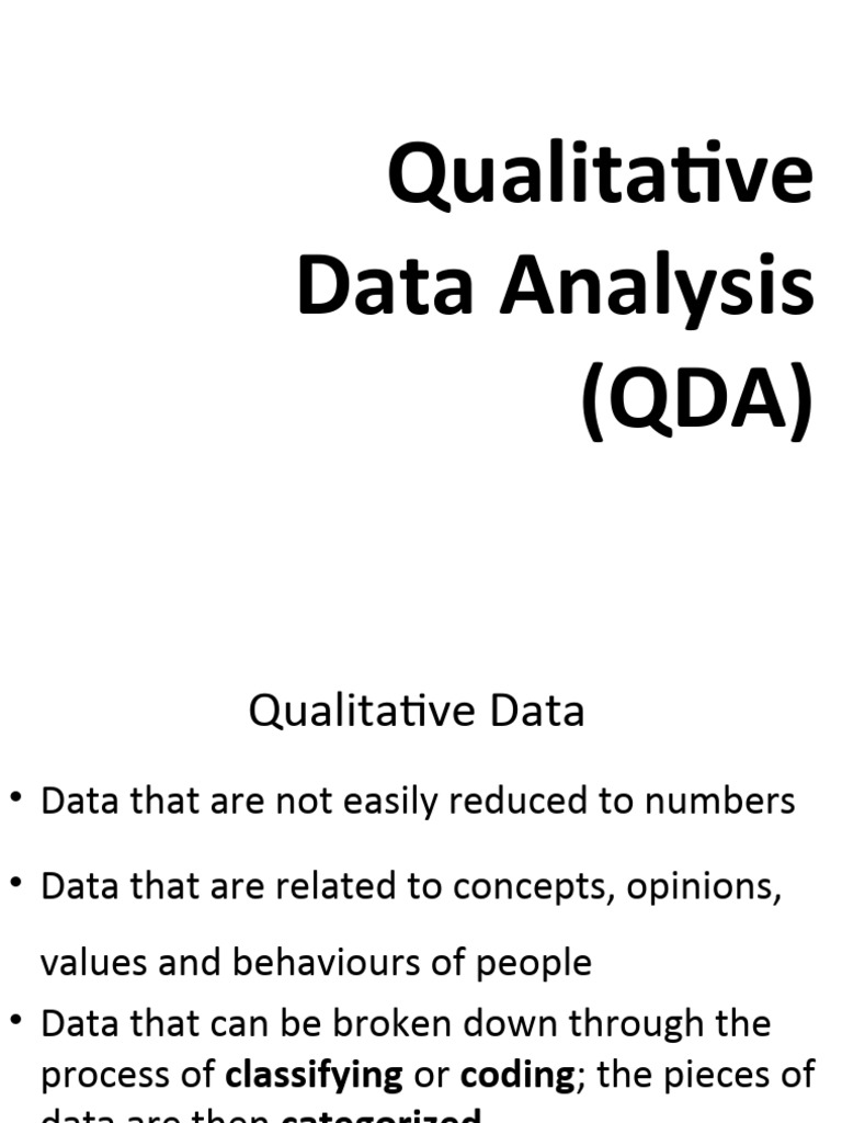 Qualitative Data Analysis 2017 | PDF