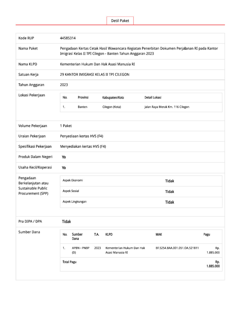 RUP Kertas Wawancara II | PDF
