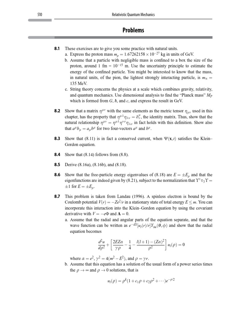 ch8 Probs | PDF | Quantum Mechanics | Matrix (Mathematics)