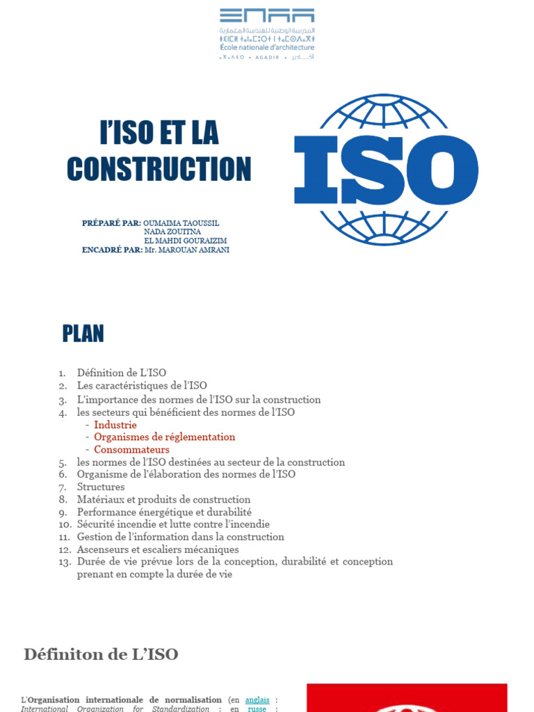 Normes ISO et Construction Durable | PDF