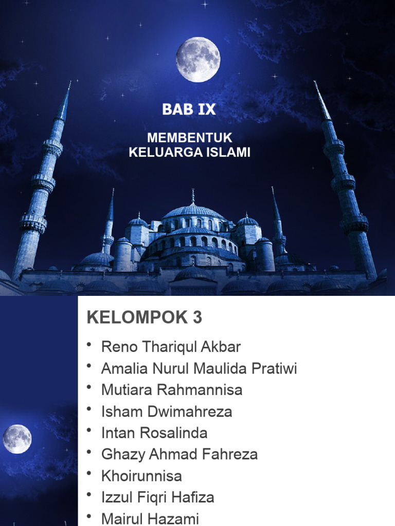 Kelompok 3 Membentuk Keluarga Islami | PDF