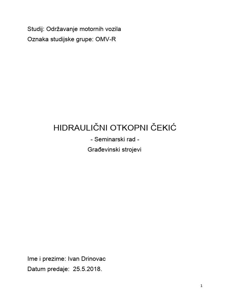 Gradjevinski Strojevi | PDF