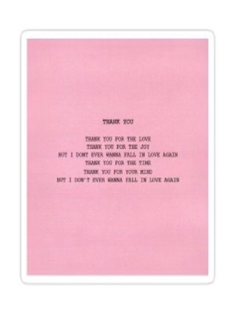 Gone, Gone / Thank You | PDF