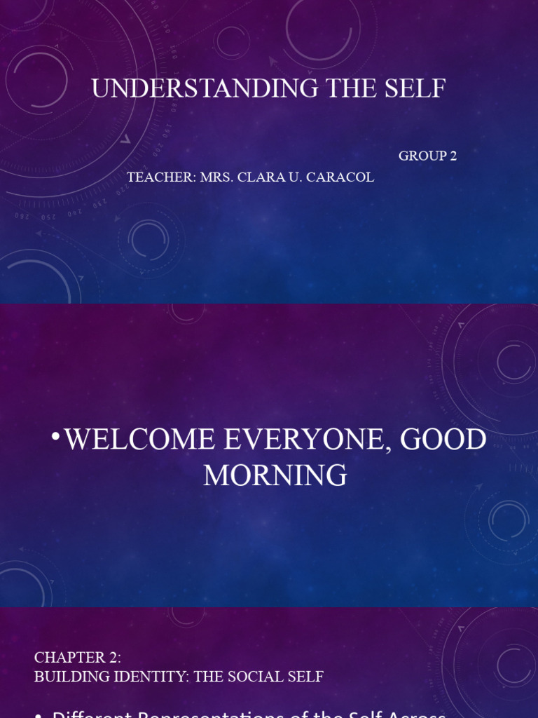 Understanding The Self: Group 2 Teacher: Mrs. Clara U. Caracol | PDF ...