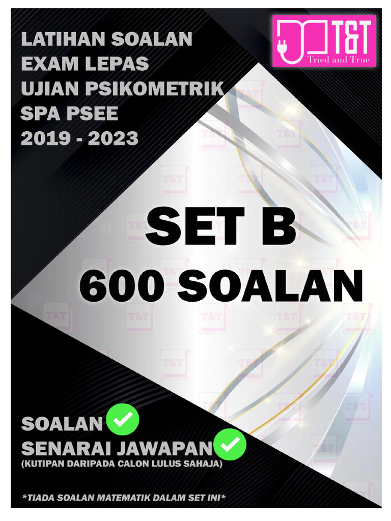 02 - Set B - 600 Soalan Latihan PDF | PDF