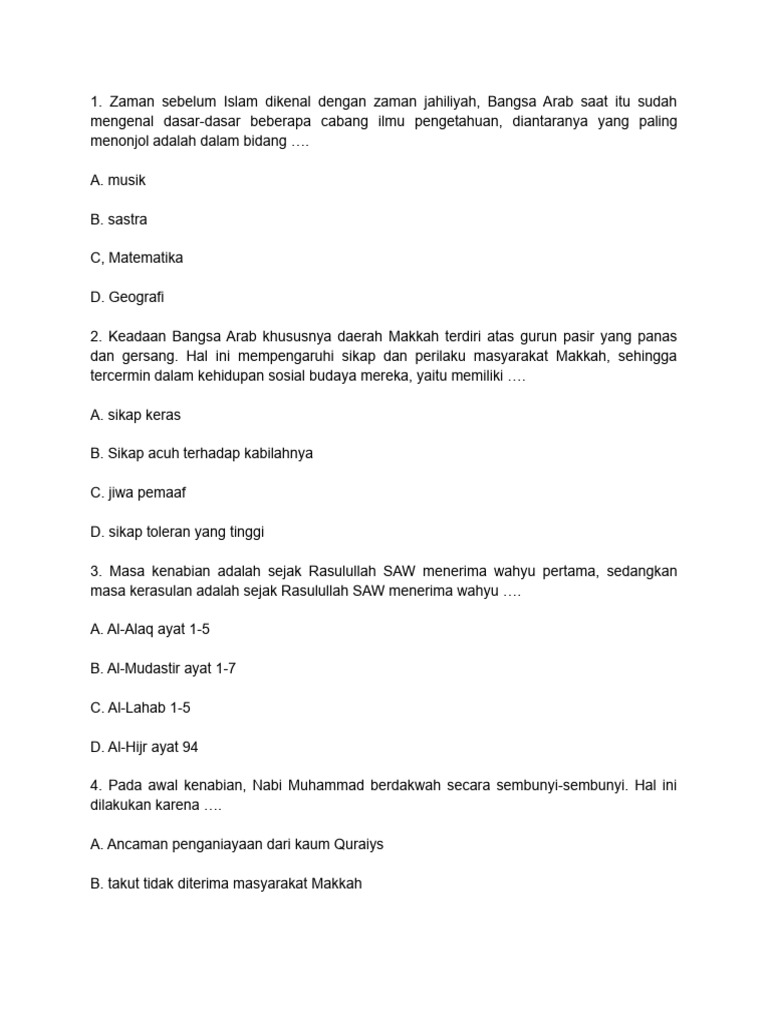 SOAL PAS SKI 2022-2023 9 Ikhwan | PDF