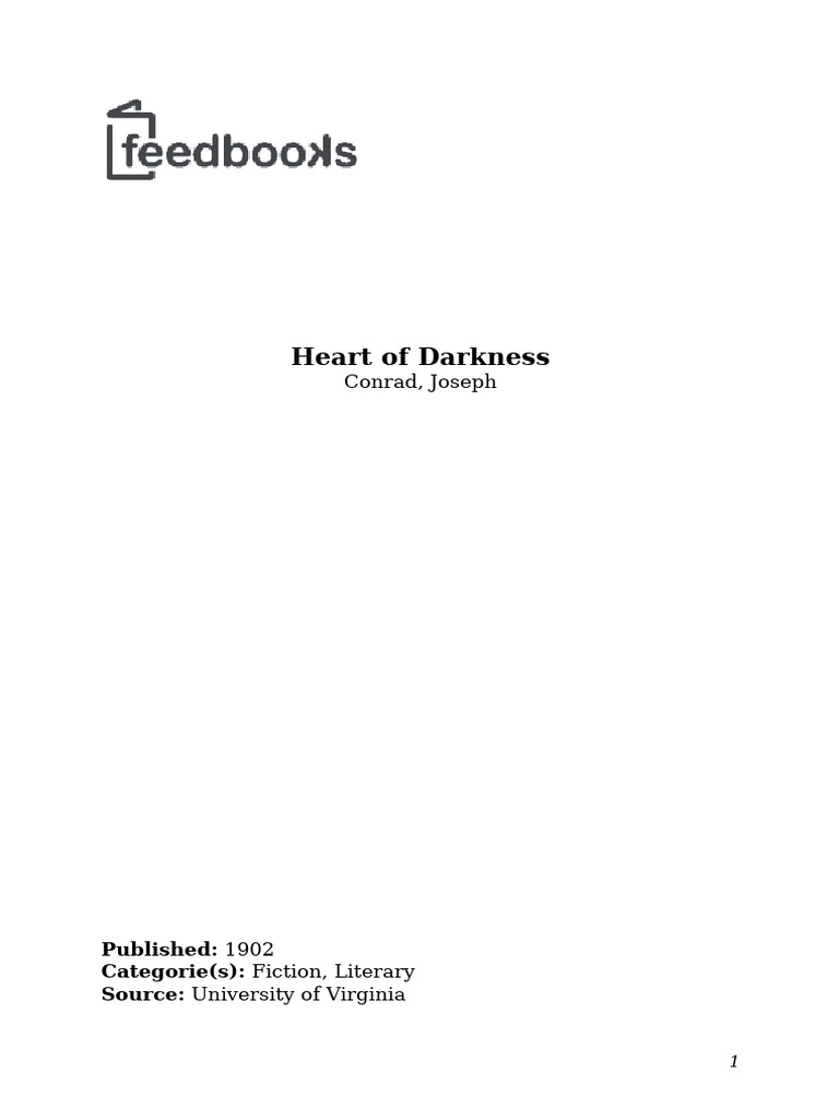 JosephConrad Heart of Darkness | PDF | Joseph Conrad