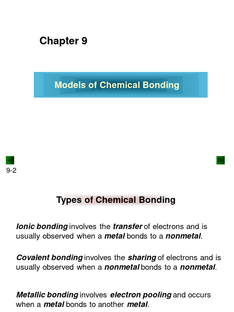 Chemical Bonding Models & Properties | PDF | Chemical Bond | Ion