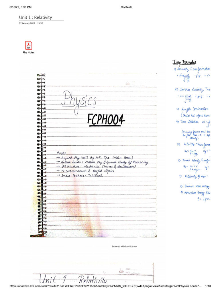 Relativity1 Pdf