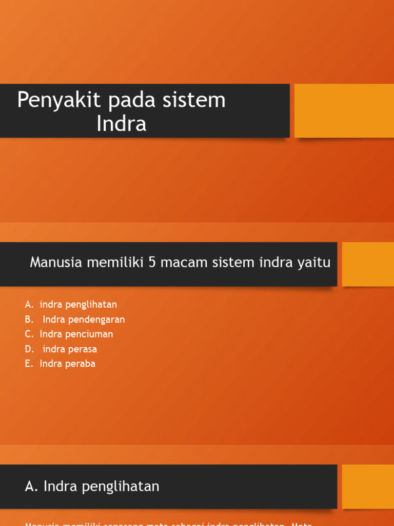 Penyakit Pada Sistem Indra | PDF