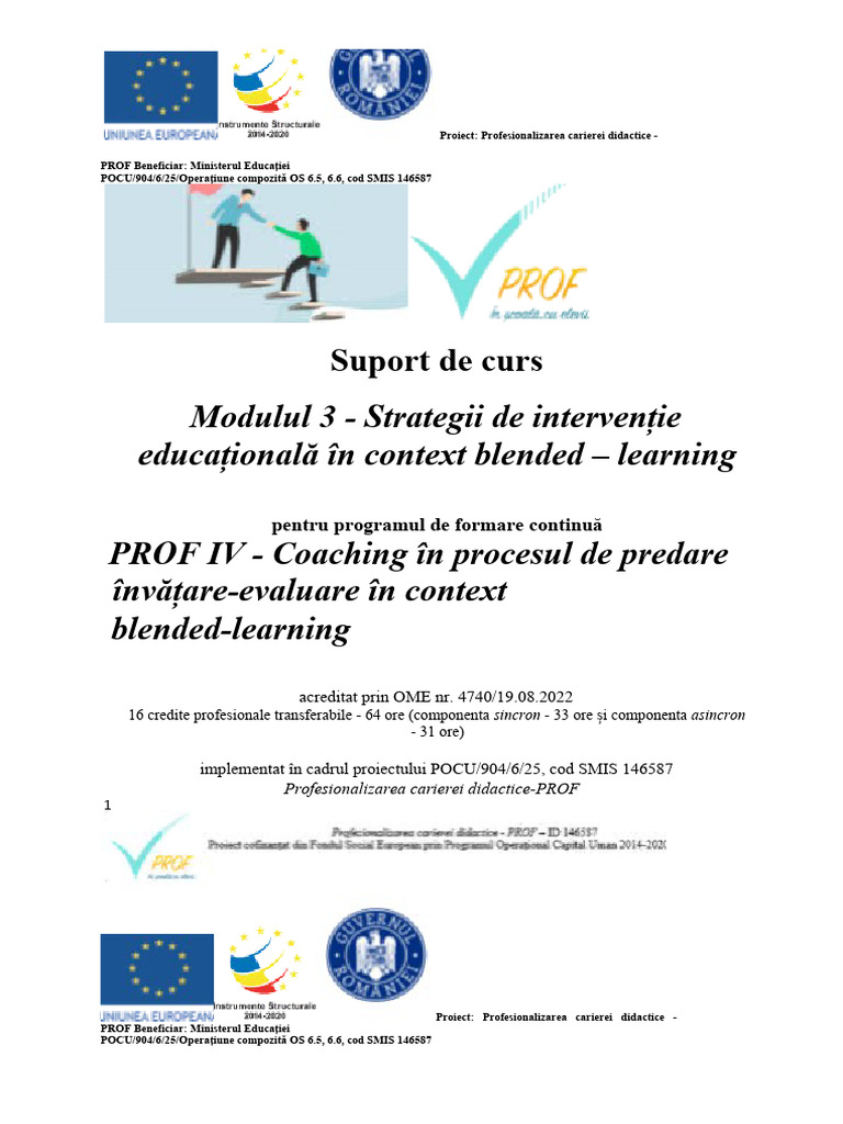 Suport de Curs - PROF IV - Modul - 3 | PDF