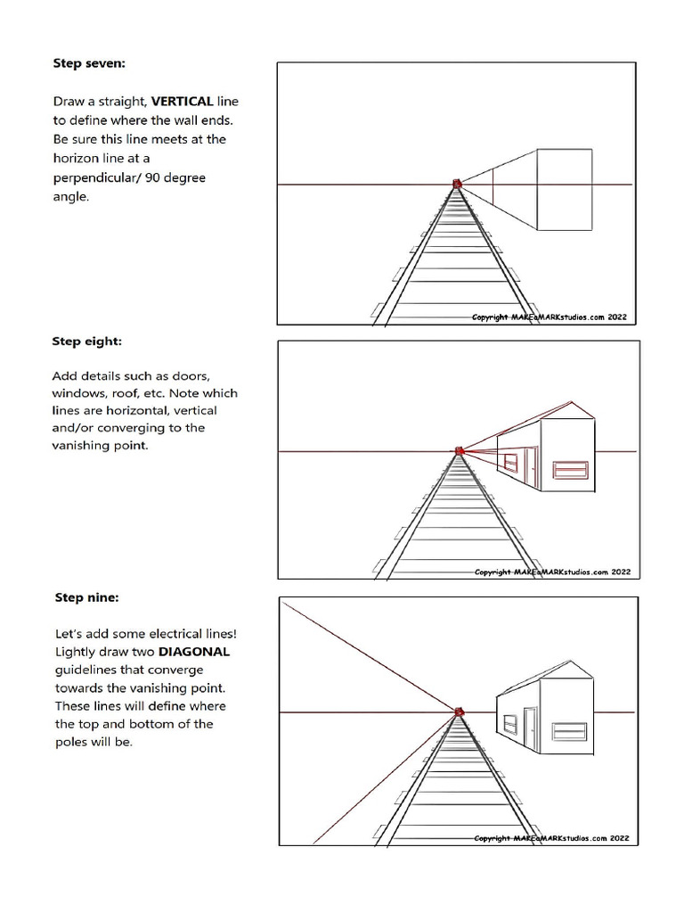 Single Point Perspective Guided Activity | PDF