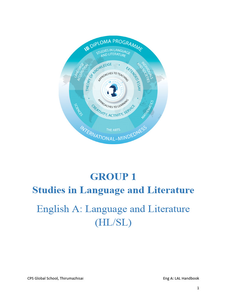 Group 1 - Ibdp - Eng A - Lal Handbook - 2023-25 | PDF | Essays ...