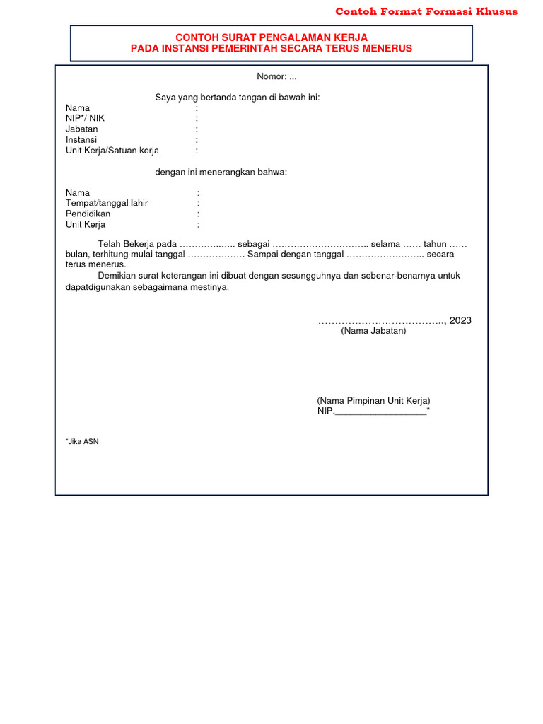 5._Contoh_Format_Surat_Keterangan_Pengelaman_Kerja_(Formasi_Khusus_dan ...