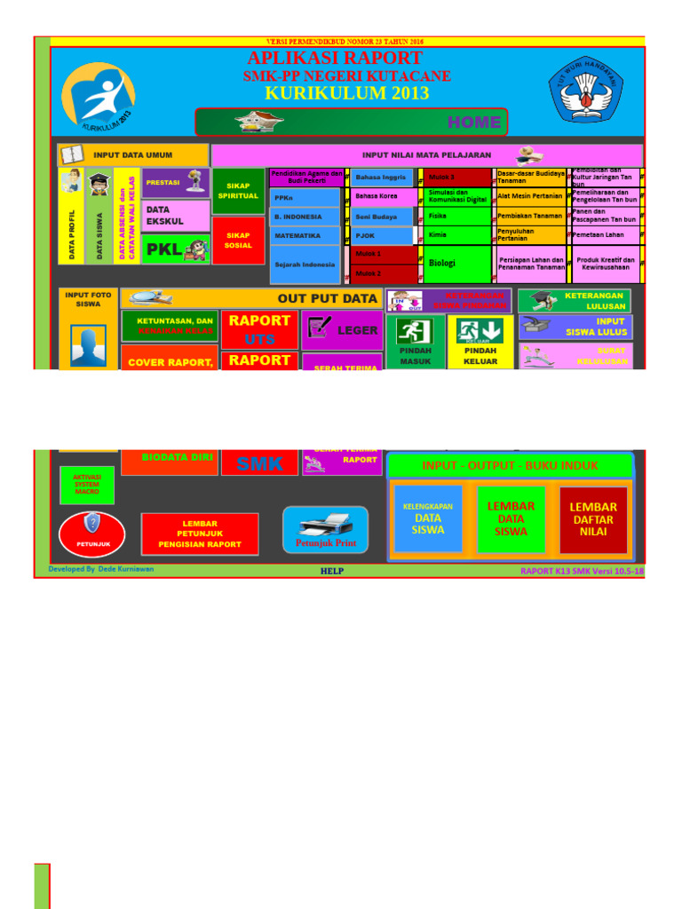 Aplikasi Raport k13 Xii Ganjil 2019 C SMK-PP Negeri Kutacane Inel | PDF