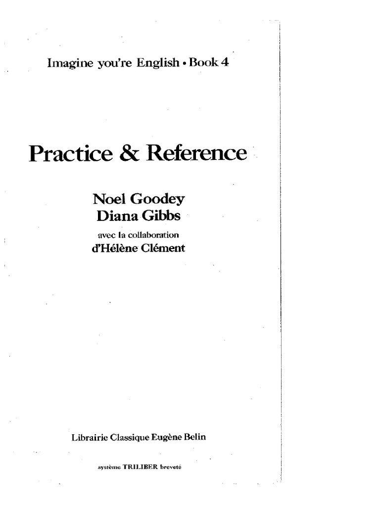 312 Imagine Youre English Book 4 Diana Gibbs Noel Goodey Et Helene ...