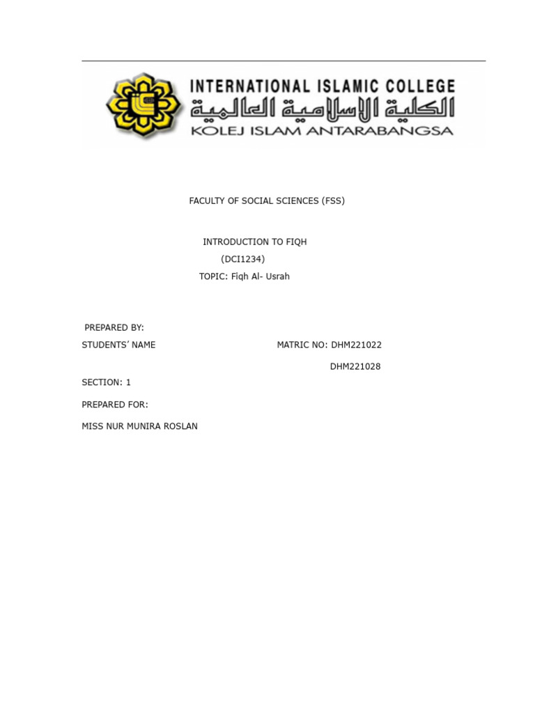 Fiqh Al Usrah 2 | PDF | Hadith | Husband