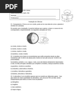 Atividade Adaptada Atmosfera Da Terra Ciencias | PDF | Atmosfera | Terra