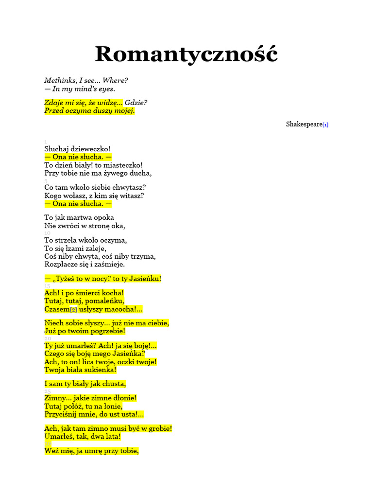 Ballady I Romanse | PDF