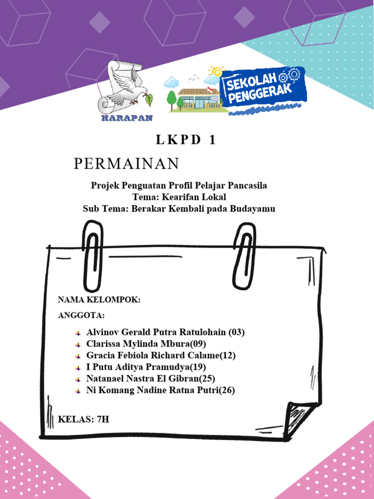 LKPD 1 - Permainan Tradisional KLMPK 1 | PDF