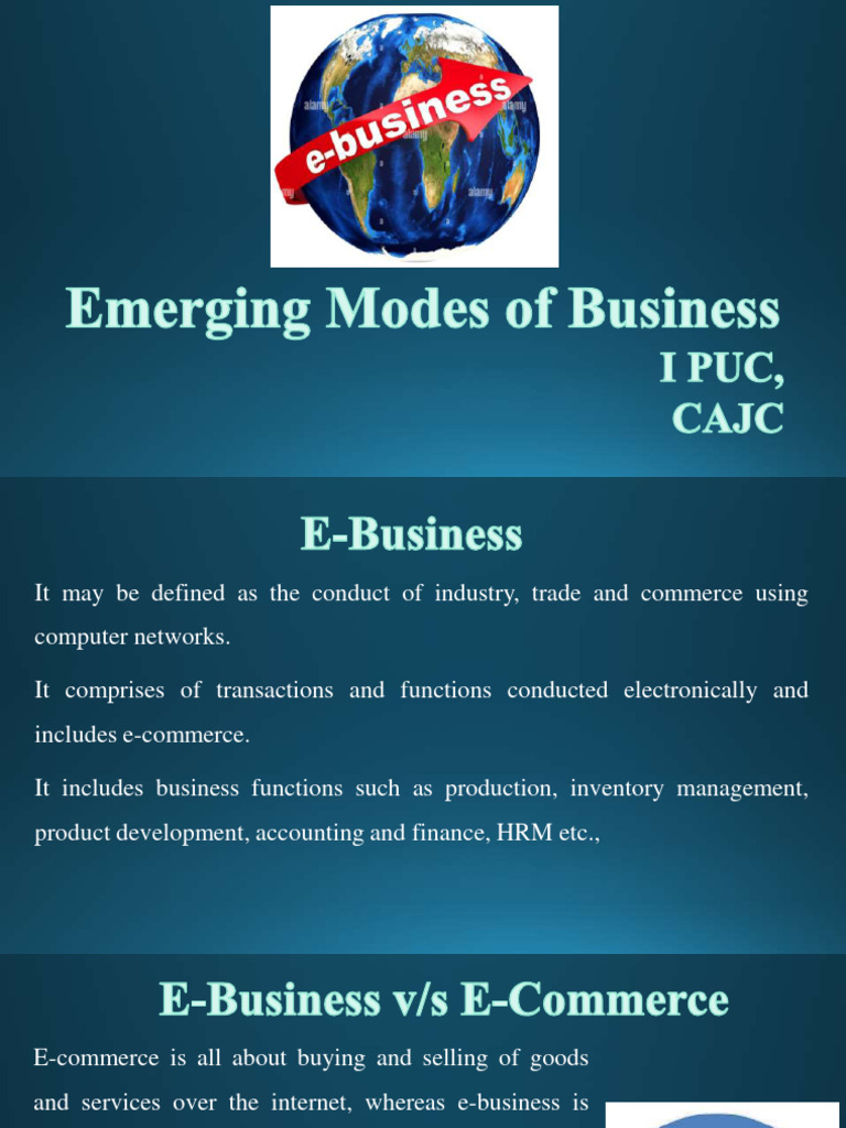 Understanding E-Business Concepts | PDF | E Commerce | Electronic Business