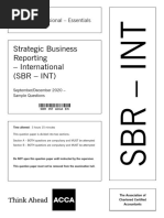 SBR International Sample Questions 2020 | PDF | Goodwill (Accounting ...