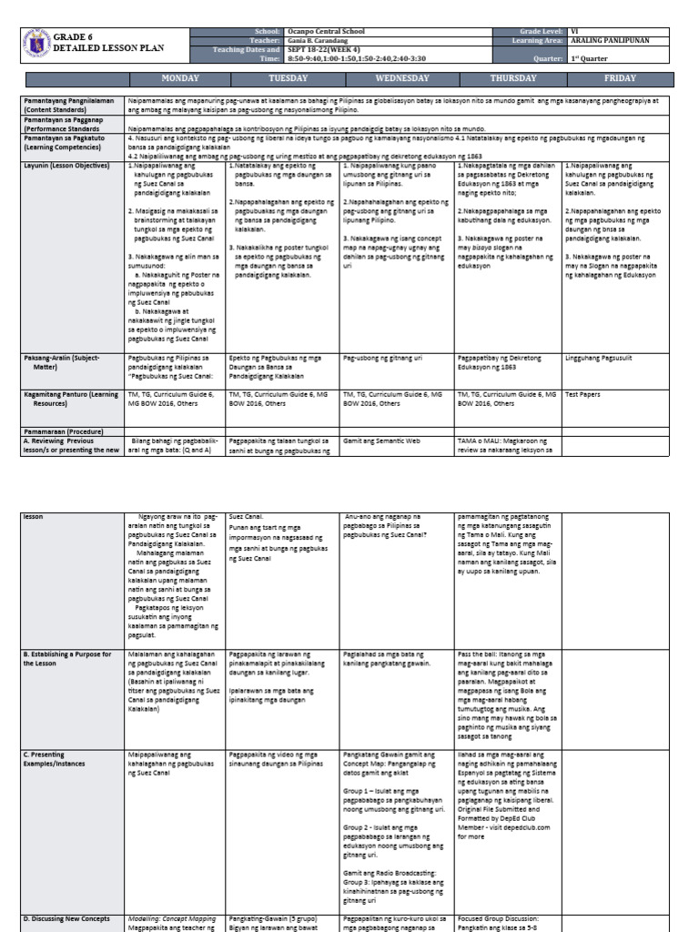 DLP_ARALING-PANLIPUNAN-6_Q1_W4 | PDF