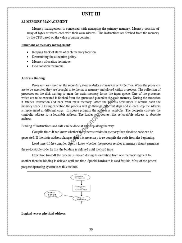 Memory Management Pdf 