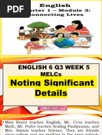English 6 Q1 Module 3 Lesson 3 Making Connections | PDF | Career ...
