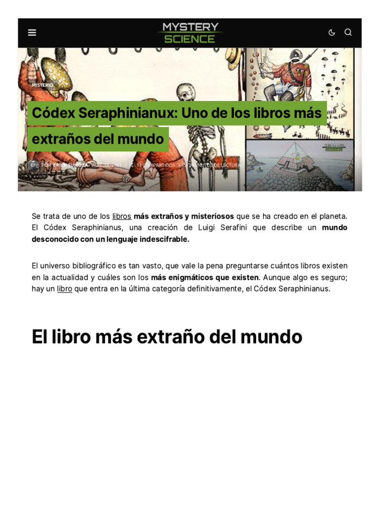 Códex Seraphinianux Uno de Los Libros Más Extraños Del Mundo - Mystery ...