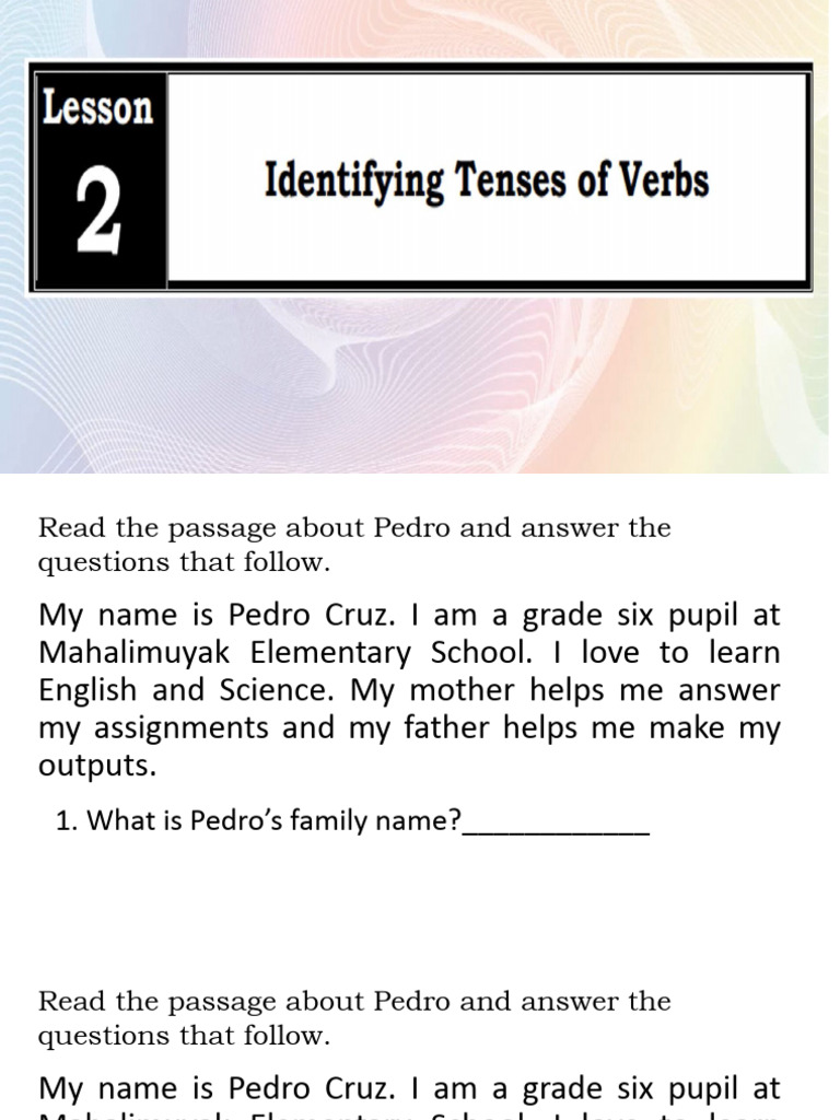 English 6 Q1 Module 3 Lesson 2 | PDF