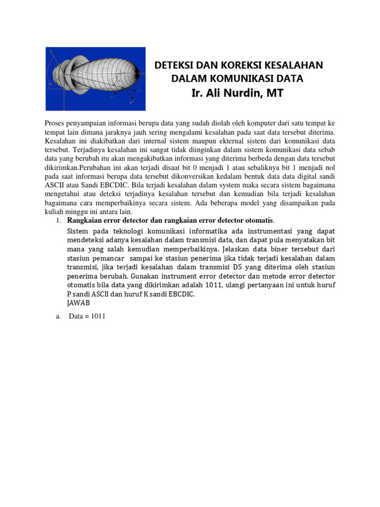 Revisi Deteksi Dan Koreksi Kesalahan3 | PDF