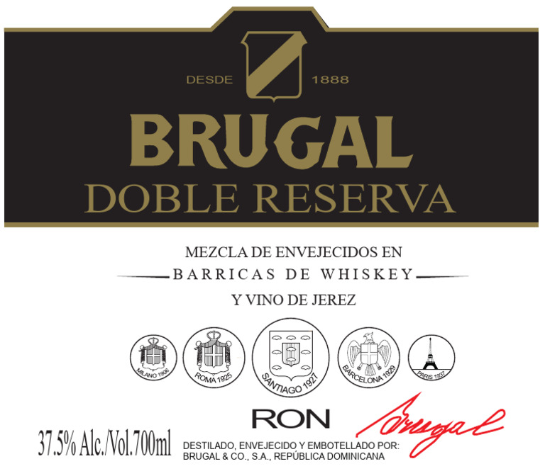 Ron Brugal Doble Reserva 37.5% Alc. | PDF