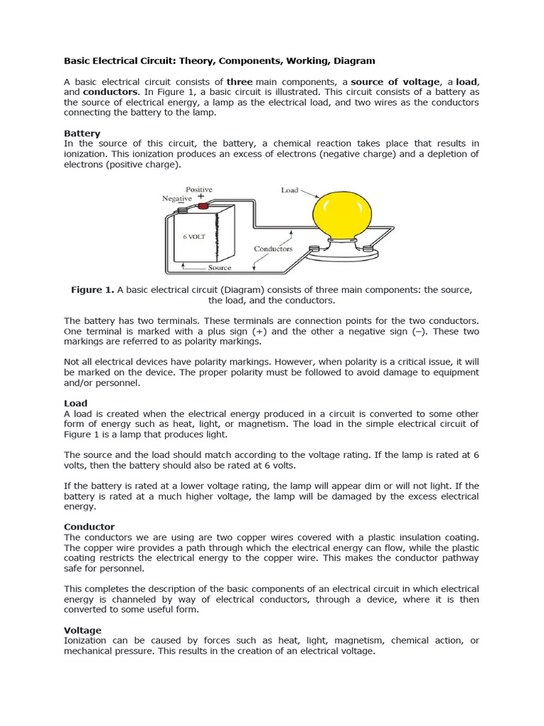 Basic Electrical Circuits Review | PDF